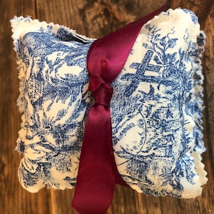 Vintage French Blue Toile Handmade Ribbon - Etsy