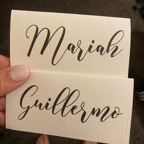 Printable Wedding Name Cards Template, Digital Download, 100% Editable ...
