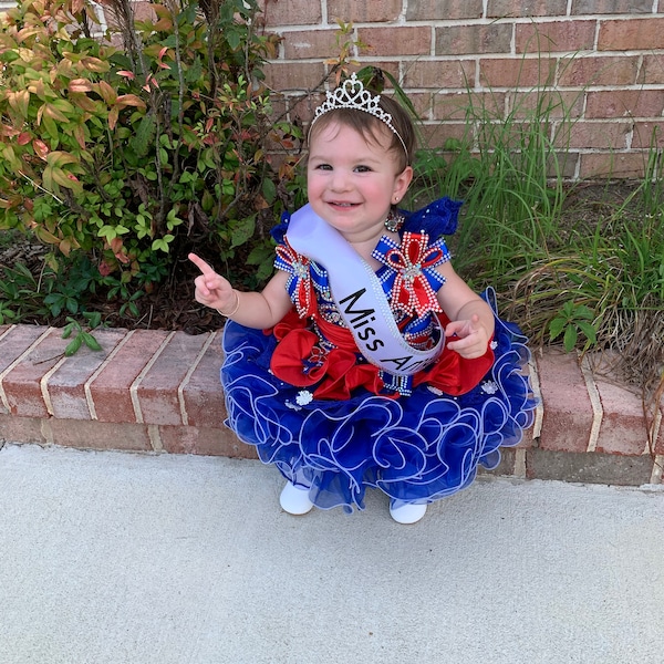 Star Spangled Dress, Independence Day Dress Pageant Dress, 4th of July ...