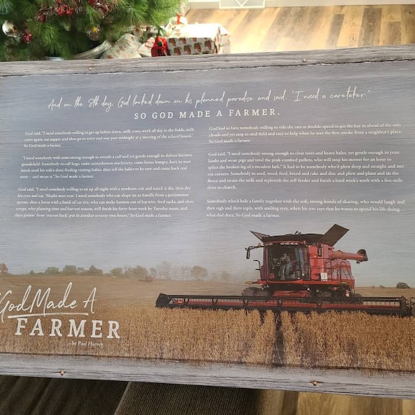 So God Made a Farmer by Paul Harvey Canvas Print, so God Made a Farmer ...