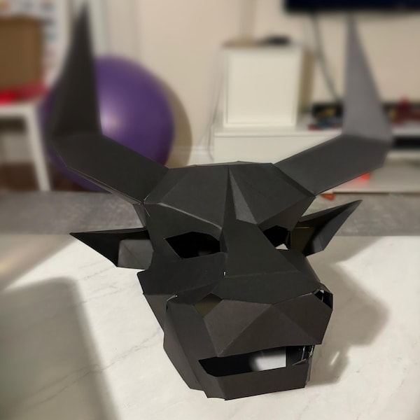 MINOTAUR Paper Mask - Make a Bull Mask With This Instant Download ...
