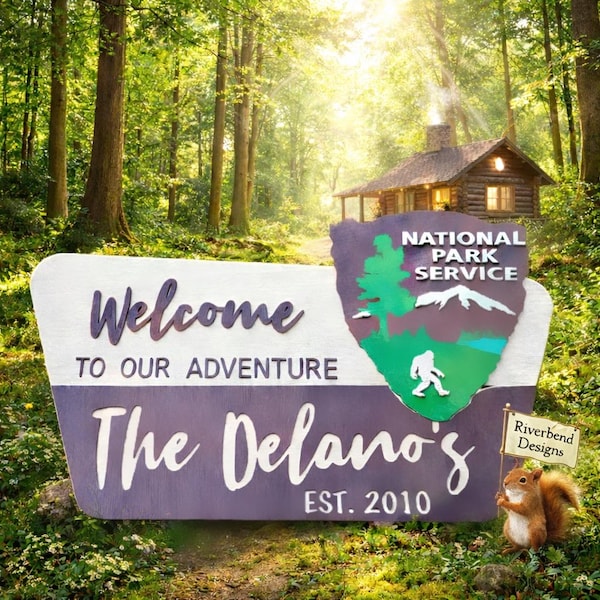 National Park Service Welcome Sign Svg, National Park Hiker Gift, NPS ...