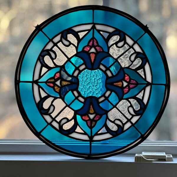 Stained Glass Wings Pattern, Stain Glass Saint Valentine's Day Pattern ...