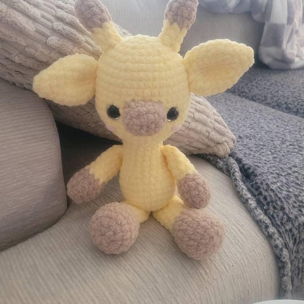 PATTERN: Plush Gemma the Giraffe Pattern - Amigurumi Chunky Giraffe ...