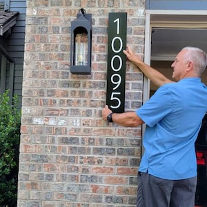 Vertical & Horizontal House Number Easy to Install House Sign House ...