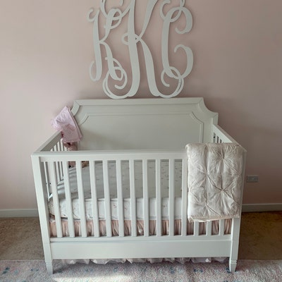 Crib Monogram, Wooden Initials for Nursery, Wooden Monogram Wall ...