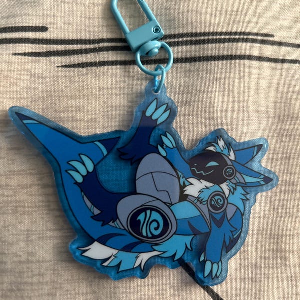 Synthwave Protogen Fursona Pin - Etsy