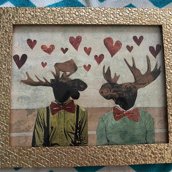 Gay Art Print, 8x10 Deer Wall Decor, Animal LGBTQ Gift, Art for Men ...