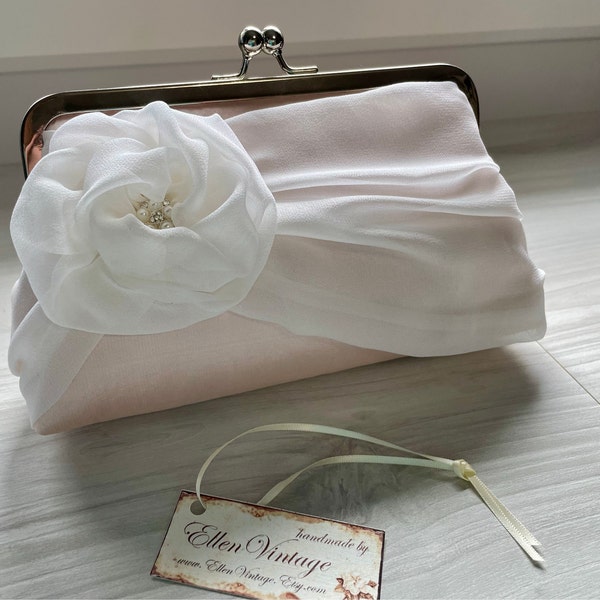 Chrysanthemum Clutch on Turquoise (choose Your Color) With Silk Lining ...