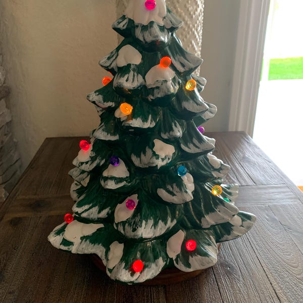 Ceramic Valentine Tree Night Light - Etsy