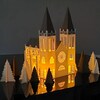 Paper Cathedral Christmas Village: DIY Paper Church Model - Etsy