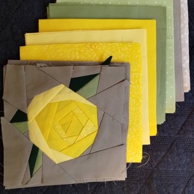 Rose Foundation Paper Piecing Pattern - Etsy