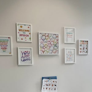 Soft Boho Speech Therapy Classroom and Office Decor, SLP Classroom and ...