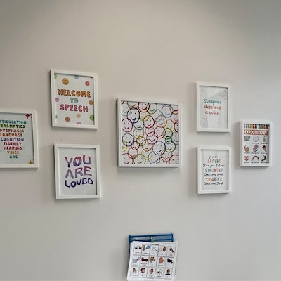 Soft Boho Speech Therapy Classroom and Office Decor, SLP Classroom and ...