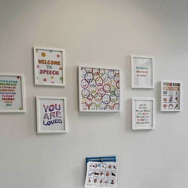 Soft Boho Speech Therapy Classroom and Office Decor, SLP Classroom and ...