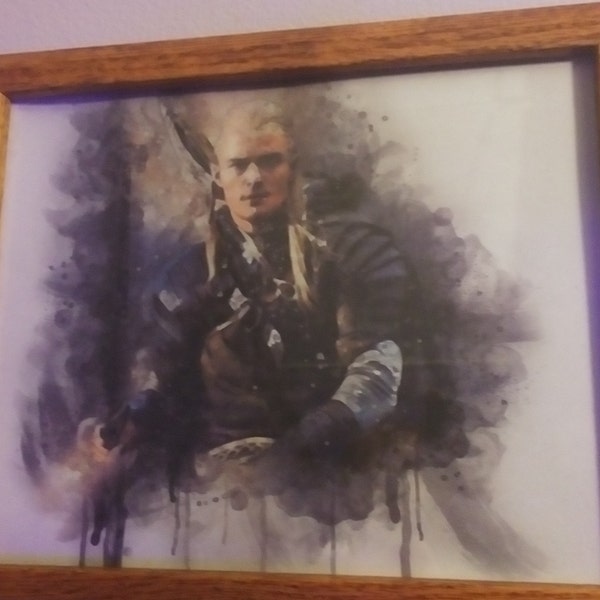 Legolas Watercolor Printable, Legolas Art Print, LOTR Art, LOTR Print ...