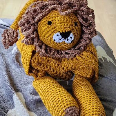 3in1 Jungle Tiger Folding Baby Blanket Crochet Pattern Pram Toy ...