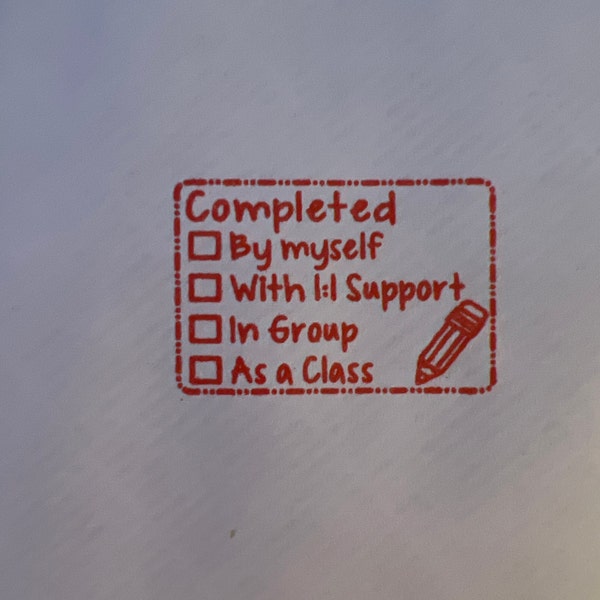 Personalized Teacher Stamps, Custom Teacher Pre-inked Stamp, Completed ...