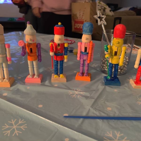 Christmas Mini Paint Kit, Nutcracker Paint Set, Christmas Party Favor ...