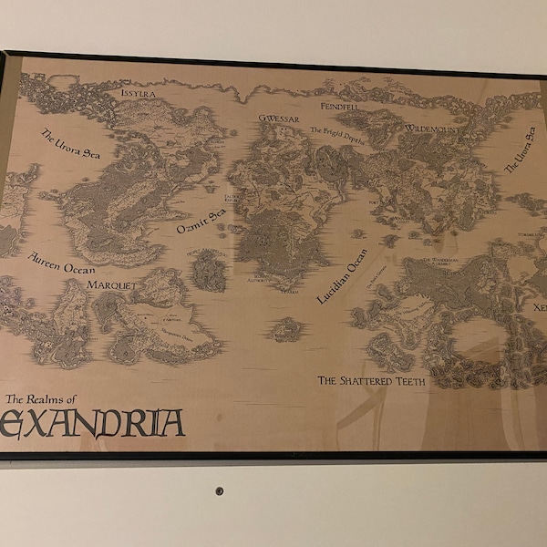 Map of Eora: Pillars of Eternity - Etsy