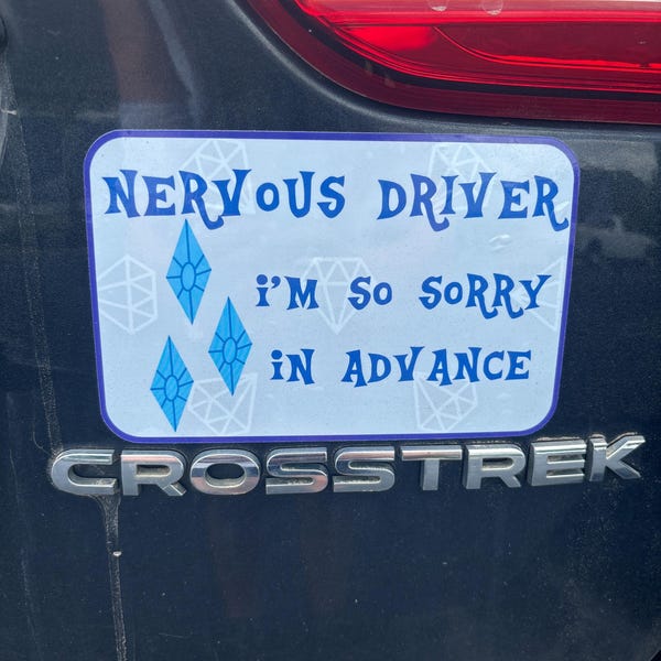 Nervous Driver MLP Vinyl Sticker: Mane 6 Car Decal - Etsy