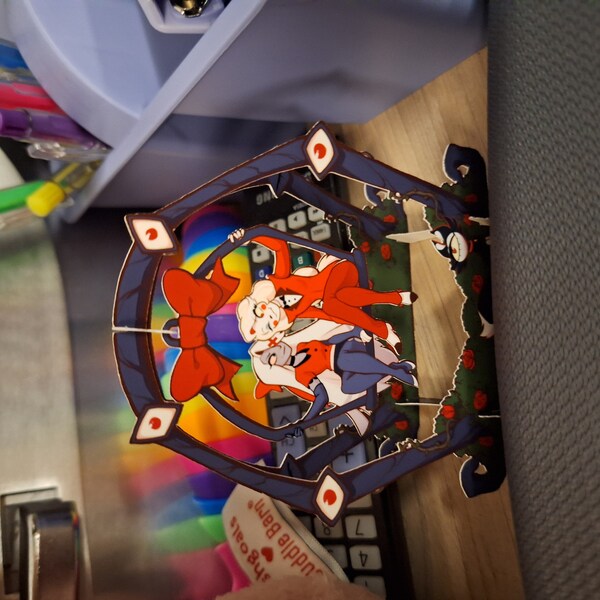 Charlie & Vaggie - Hazbin Hotel Paper Craft Standee - Etsy