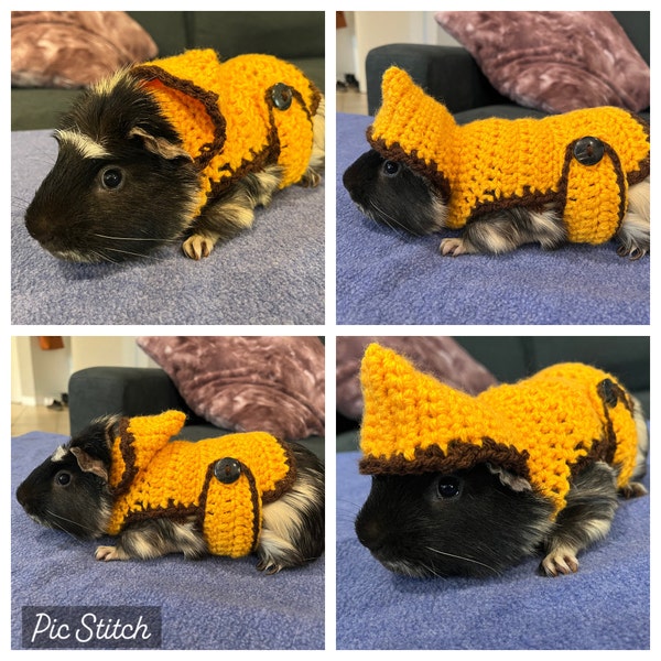 Crochet Pattern Guinea Pig Hoodie, Guinea Pig Clothes Pattern - Etsy