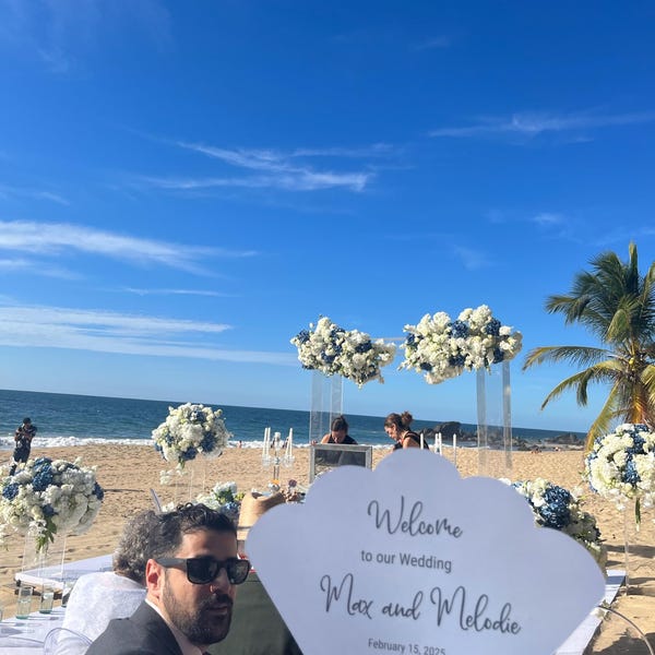 Purple Wedding Program Fans Assembled - Purple Jessica Collection ...