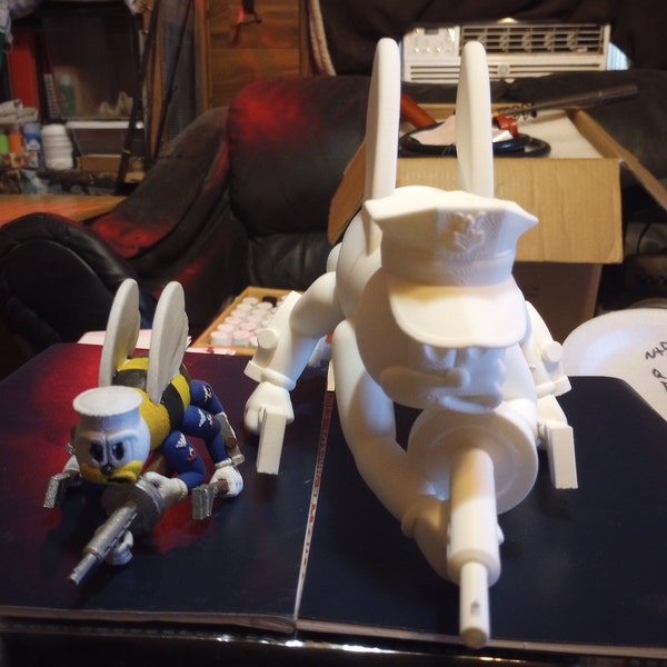 Navy Sea Bee Paintable 3D Model. - Etsy