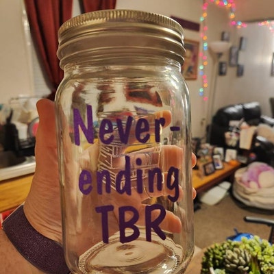 Personalized 16oz Glass TBR to Be Read Jar - Etsy
