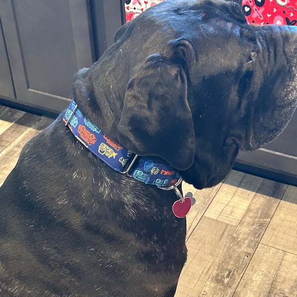 I Love You Smore Dog Collar, Sage Green, Martingale With Buckle ...