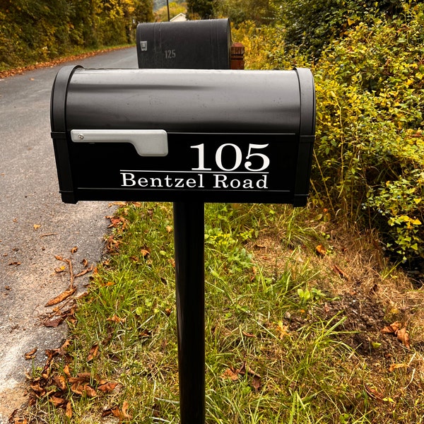 Classic House Numbers | Mailbox Decal | Address Sign Front Door Decor ...