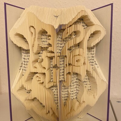Wolf Head 2 Cut and Fold Book Folding Pattern Only 555 - Etsy UK