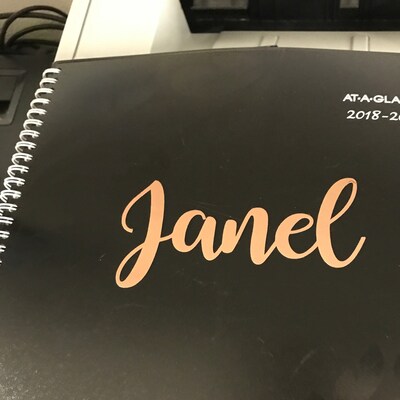 Name Decal Rose Gold Decal Chrome Decal Vinyl Name Decal - Etsy