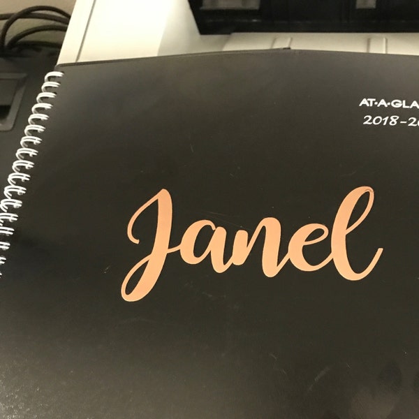 Name Decal - Rose Gold Decal - Chrome Decal - Vinyl Name Decal ...