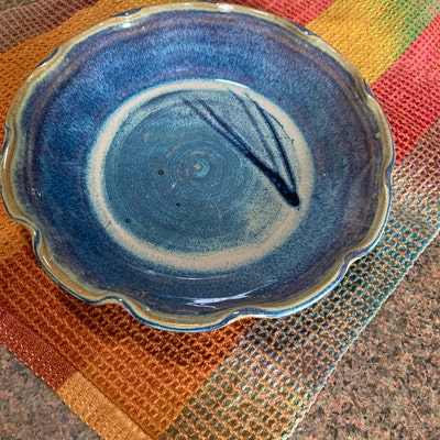 Handmade Pottery Large Pie Plate 9 Colors - Etsy