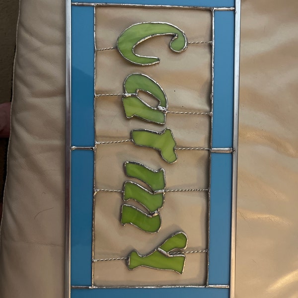 Stained Glass Letters and Numbers 2.5" - Etsy