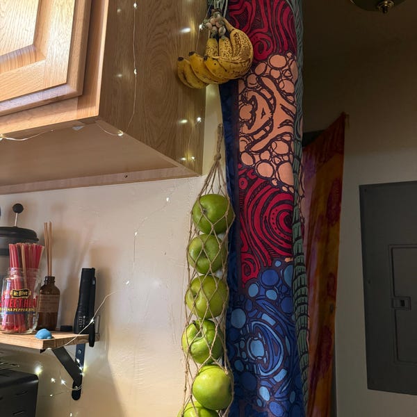 Macrame Garlic Lemon (S Size) Orange Onion (L Size) Hanging Bag ...
