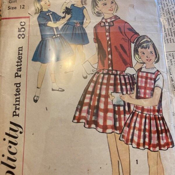 UNCUT and FF Pattern Pieces Vintage Simplicity 8064 Sewing Pattern Size ...