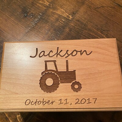 Train Personalized Wooden Keepsake Box Large - Etsy