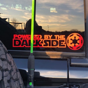 Powered by Dark Side Star Wars Decal Window Sticker Darkside - Etsy