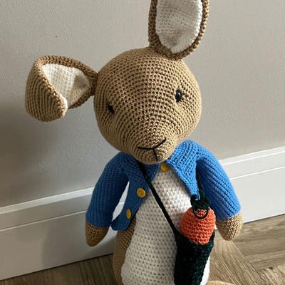 Large Peter Rabbit Crochet Pattern, Amigurumi Rabbit Pattern, Peter ...
