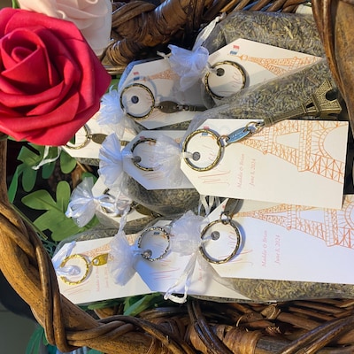 Unique Gift Tag Wavy Edge Tag Hydrangea Blue Gift Tag Festive Favor Tag ...