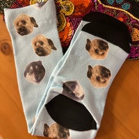 Custom Face Socks Cat Socks Dog Socks Pup Socks Picture - Etsy