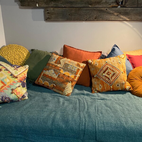 5x8 Ft. Indian Kilim Wool Jute Rug Rectangle Shape Rug Every Color ...