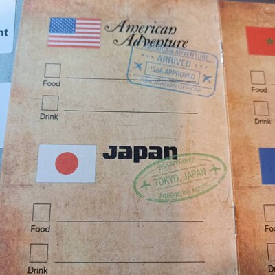 PRINTABLE PDF Drinking and Eating Around the World Showcase Passport - Etsy