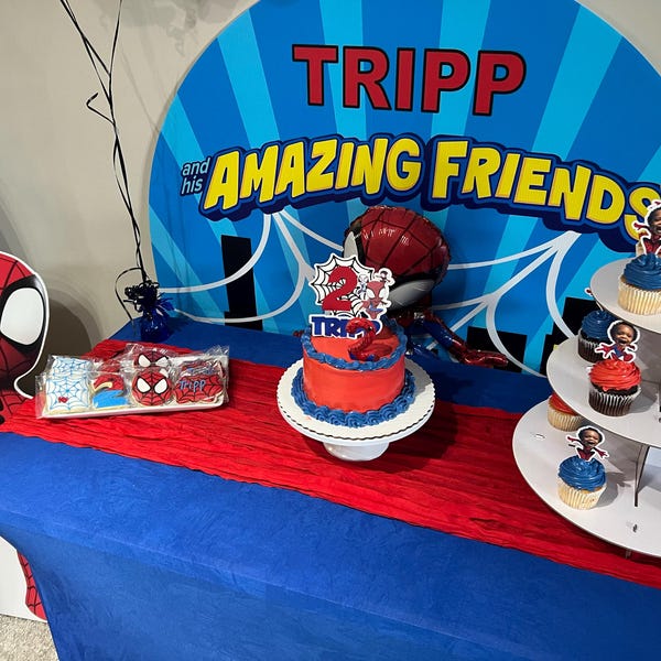 Spidey and His Amazing Friends Party Props & Backdrop – High-quality ...