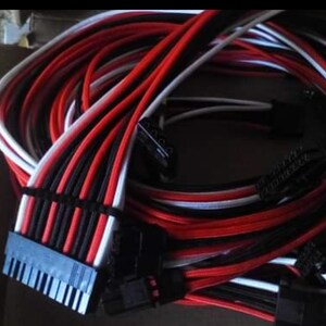 TT Thermaltake Full Modular Psu Customized Cables Sleeved | Etsy