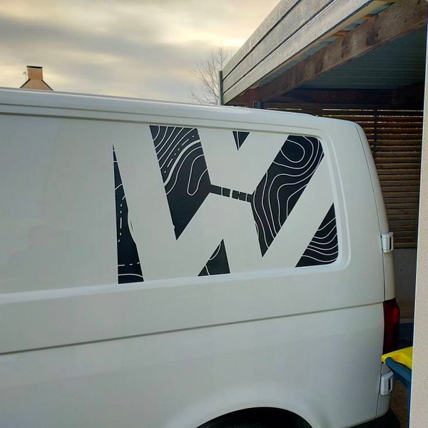 FJ Cruiser Decal, Mountain Silhouette With Retro Stripes, Ivan Stewart ...