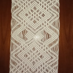 TABLE RUNNER Pattern Macrame Tutorial colorio DIY Macrame Boho Pdf Pattern, Instruction and Knot ...